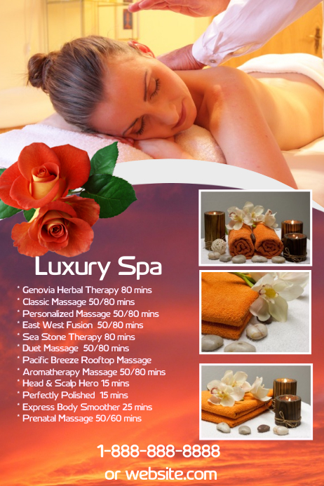 Luxury Spa Flyer Template Postermywall