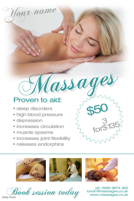 Massage Poster Postermywall