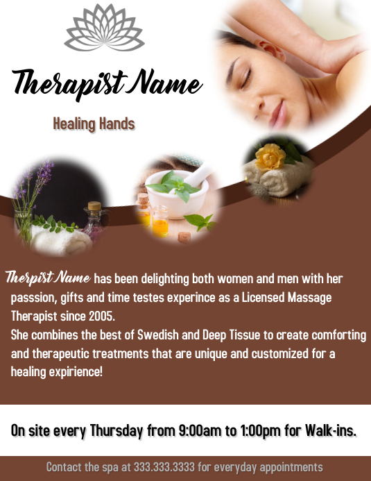 Copy Of Massage Therapist Bio Postermywall