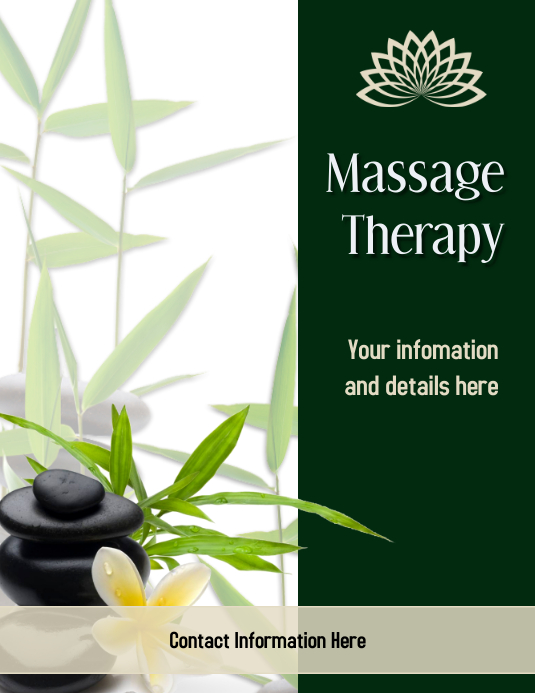 Massage Therapy Flyer Template Postermywall