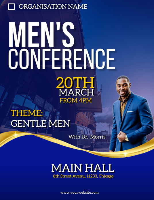 Copy Of Mens Conference Flyer Postermywall