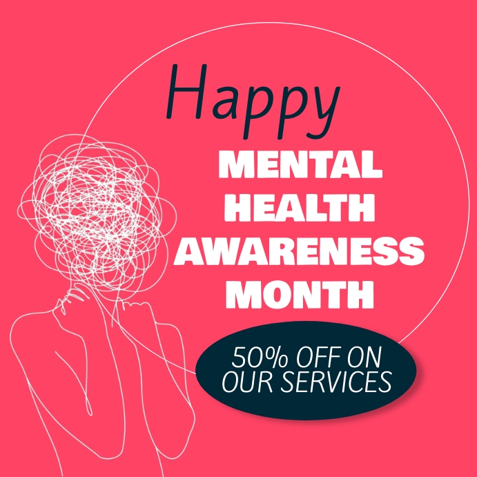 Mental Health Awareness Month Sale Template Postermywall