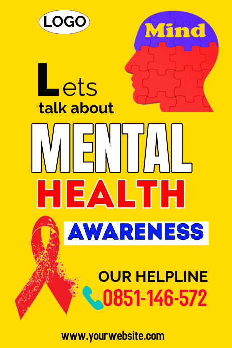 Mental Health Poster Template Postermywall