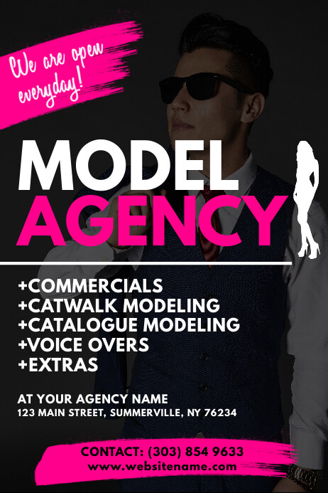 Model Agency Flyer Postermywall