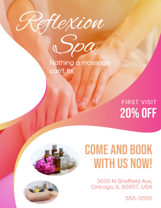 Modern Spa Discount Offer Flyer Template Postermywall