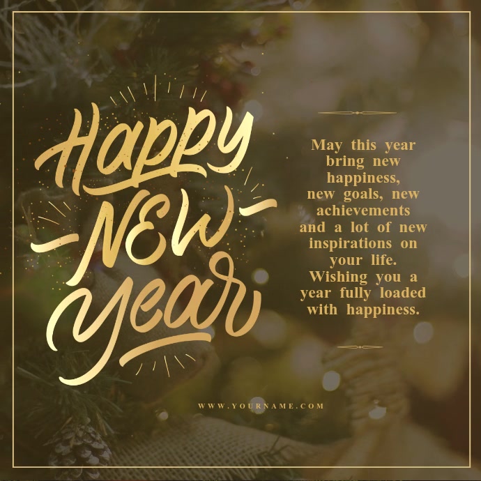 Copy Of New Year Wishes Template Postermywall