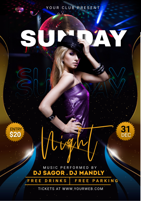 Night Club Flyer Template Postermywall