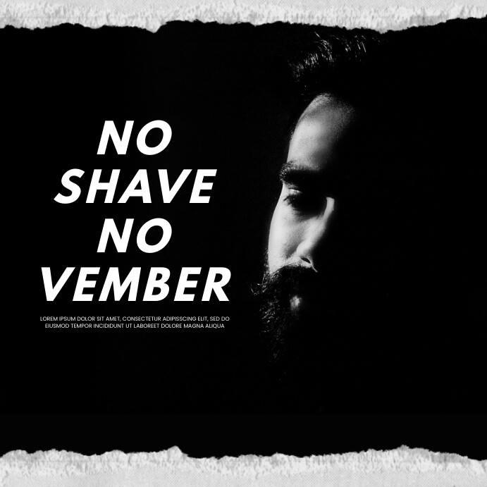 No Shave November Template Postermywall