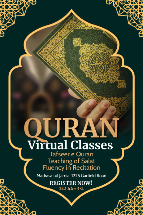 Online Quran Classes Quran Template Postermywall