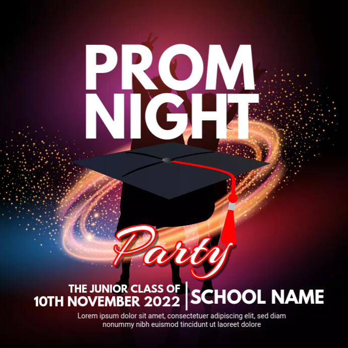 Prom Night Party Template Postermywall