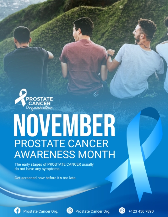 Copy Of Prostate Cancer Awareness Poster Design Postermywall