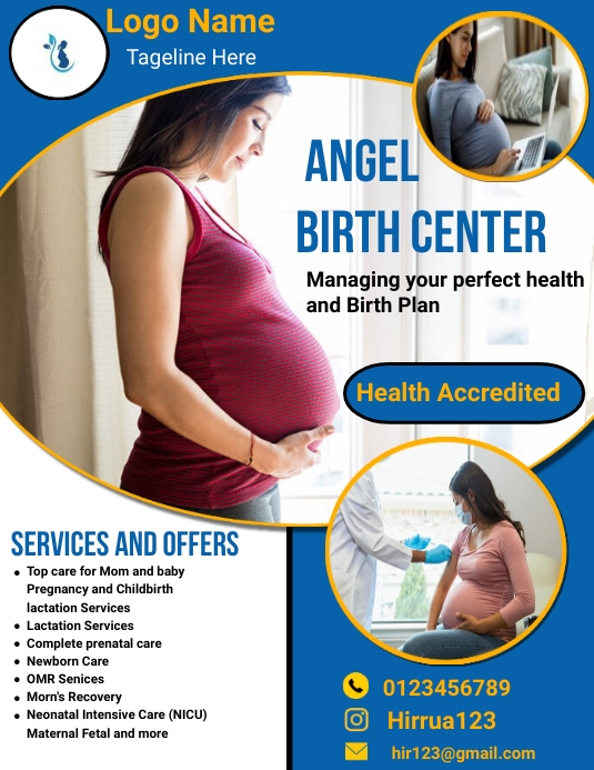 Pregnancy Care Flyers Template Postermywall