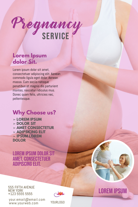 Pregnancy Flyer Template Postermywall