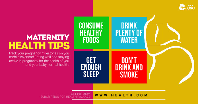 Pregnancy Health Tips Template Postermywall