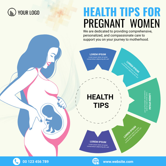 Pregnancy Health Tips Template Postermywall