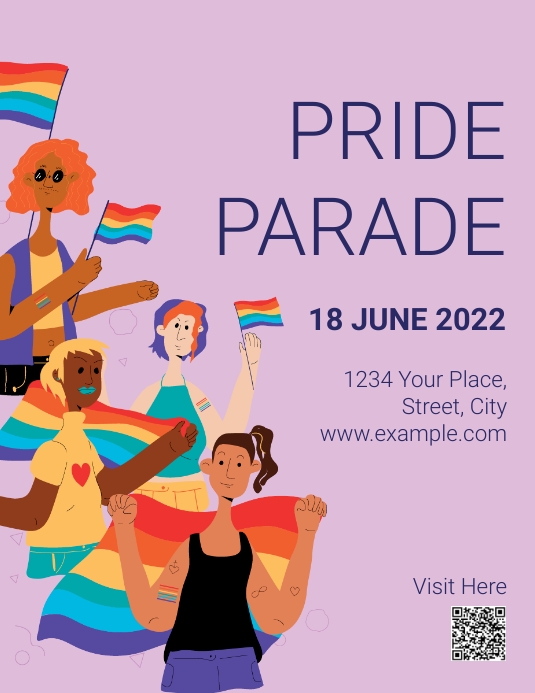 Copy Of Pride Parade Event Celebration Flyer Postermywall