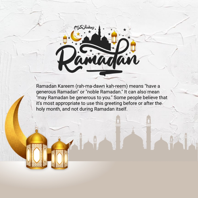 Ramadan Greeting Card 2023 Template Postermywall