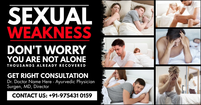 Copy Of Sexual Weakness Consultation Template Postermywall