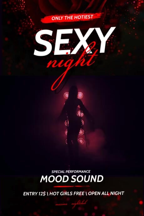 Plantilla De Sexy Night Party Flyer Postermywall