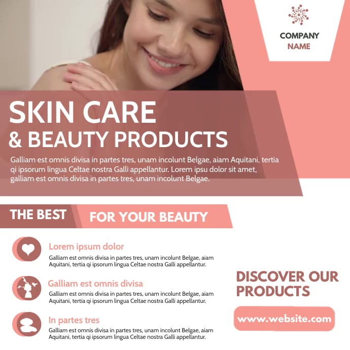 Copy Of Skin Care And Beauty Products Advertising Postermywall