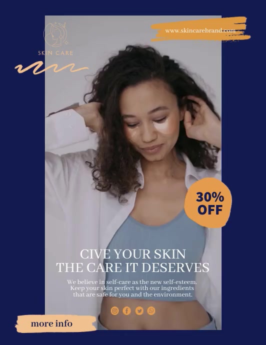 Skin Care Video Ads Template Postermywall