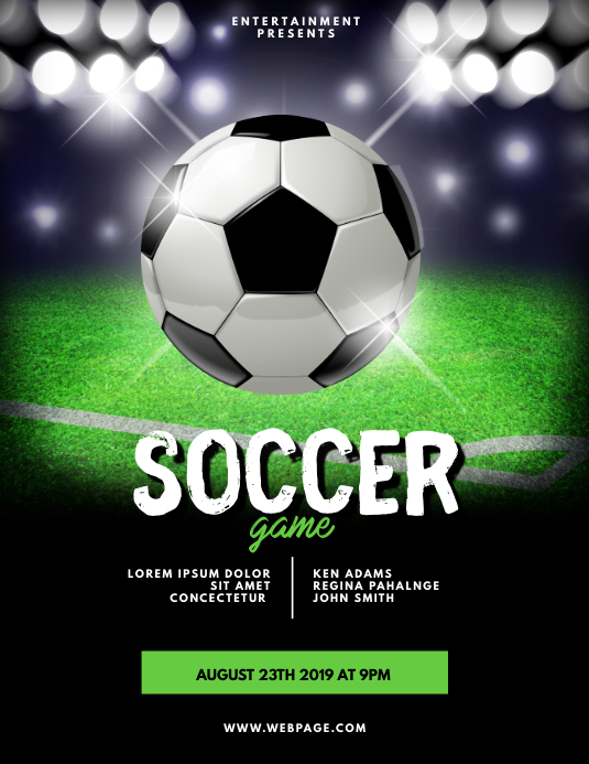 Soccer Flyer Template Free Nismainfo