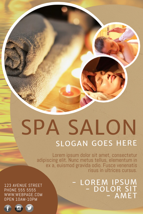 Spa Flyer Template Postermywall