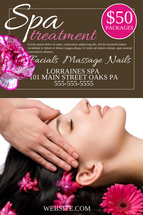 Spa Treatment Template Postermywall