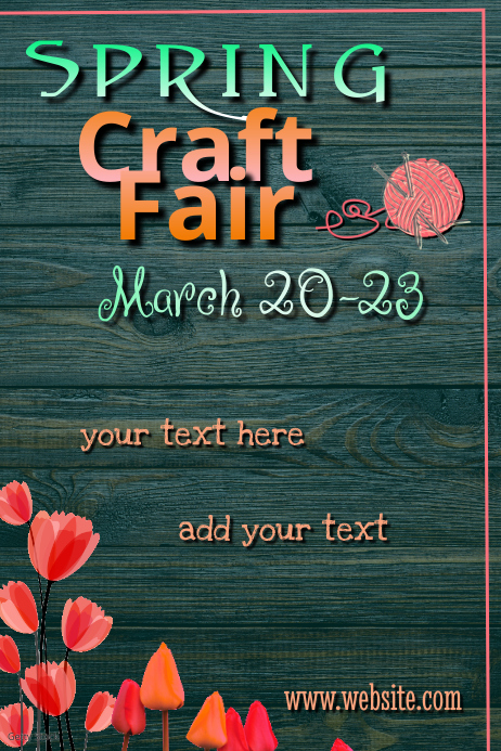 Spring Craft Fair Template Postermywall