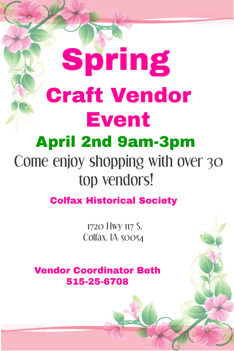 Copy Of Spring Craft Vendor Event Flyer Postermywall