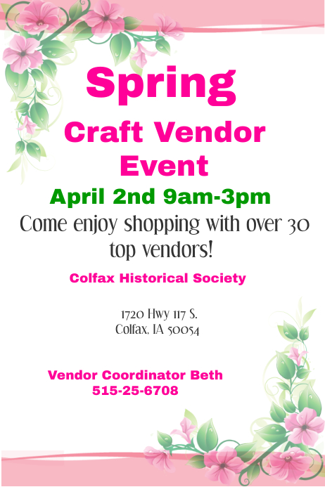Spring Craft Vendor Event Flyer Template Postermywall