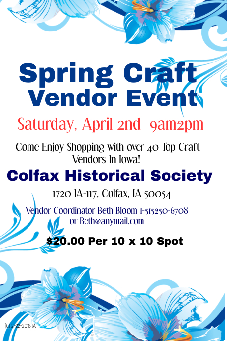 Spring Craft Vendor Event Flyer Template Postermywall