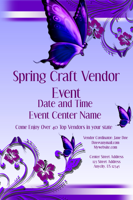 Spring Craft Vendor Event Template Postermywall
