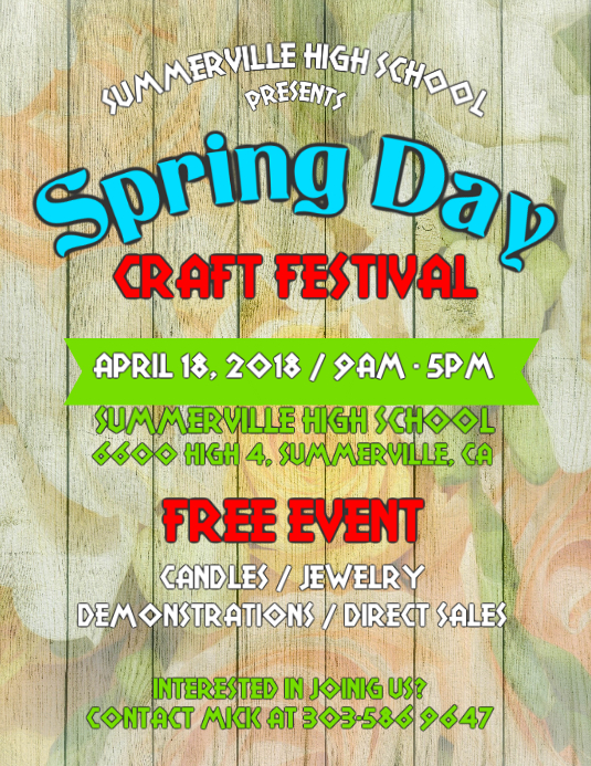 Spring Day Flyer Template Postermywall