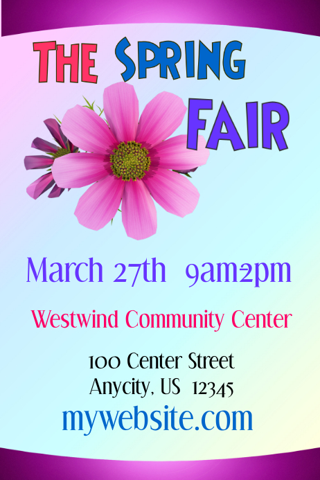 Spring Fair Event Flyer Template Postermywall