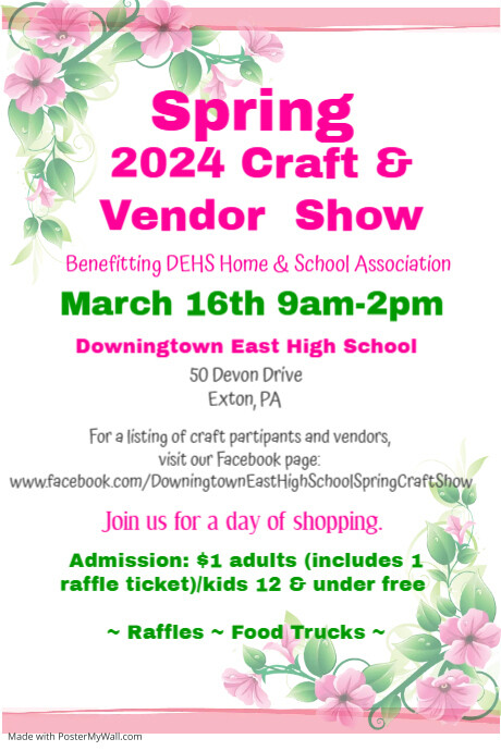 Spring Craft Vendor Event Flyer 1 Postermywall