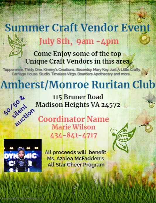 Spring Craft Vendor Event Postermywall