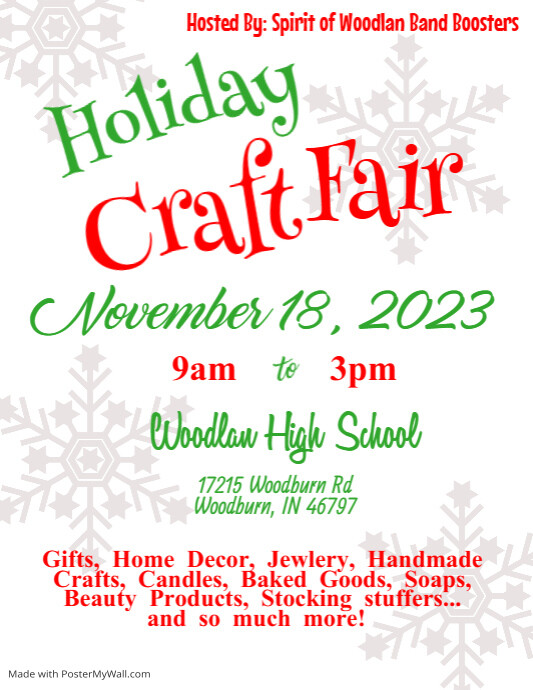 Copy Of Holiday Craft Fair Flyer Postermywall