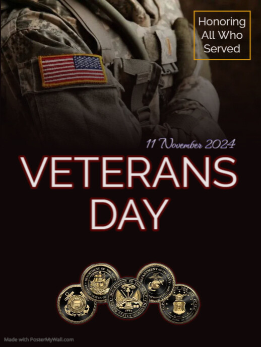 Veterans Day 20242 Postermywall