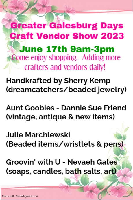 Spring Craft Vendor Event Flyer 1 Postermywall