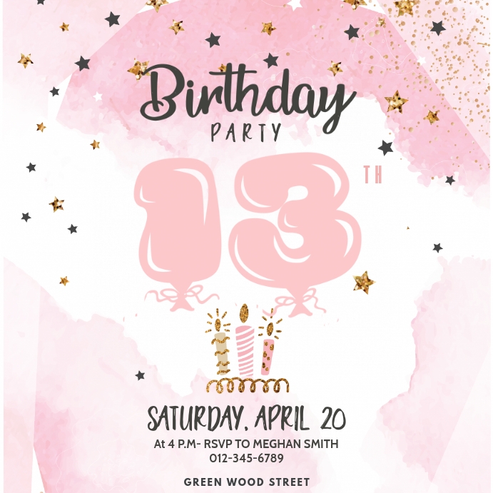 13 Birthday Invitation Templates