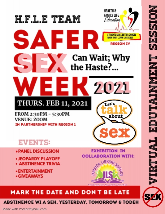 Safe Sex Week Flyer Postermywall