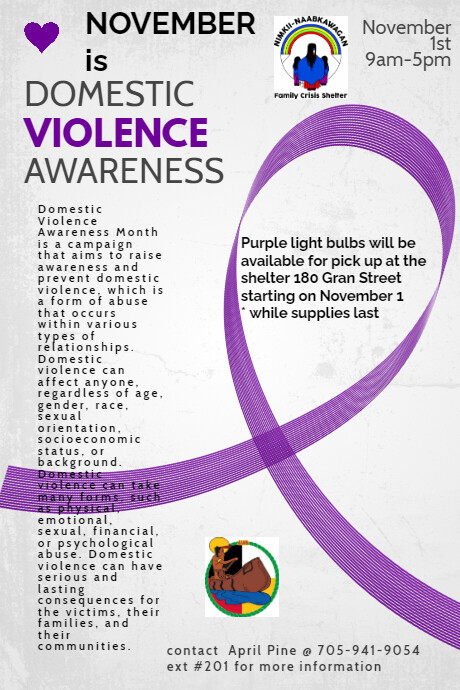 Domestic Violence Awareness Event Flyer Postermywall