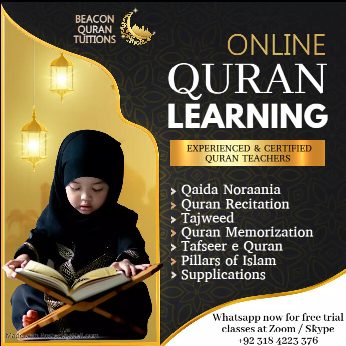 Online Quran Class Quran Postermywall