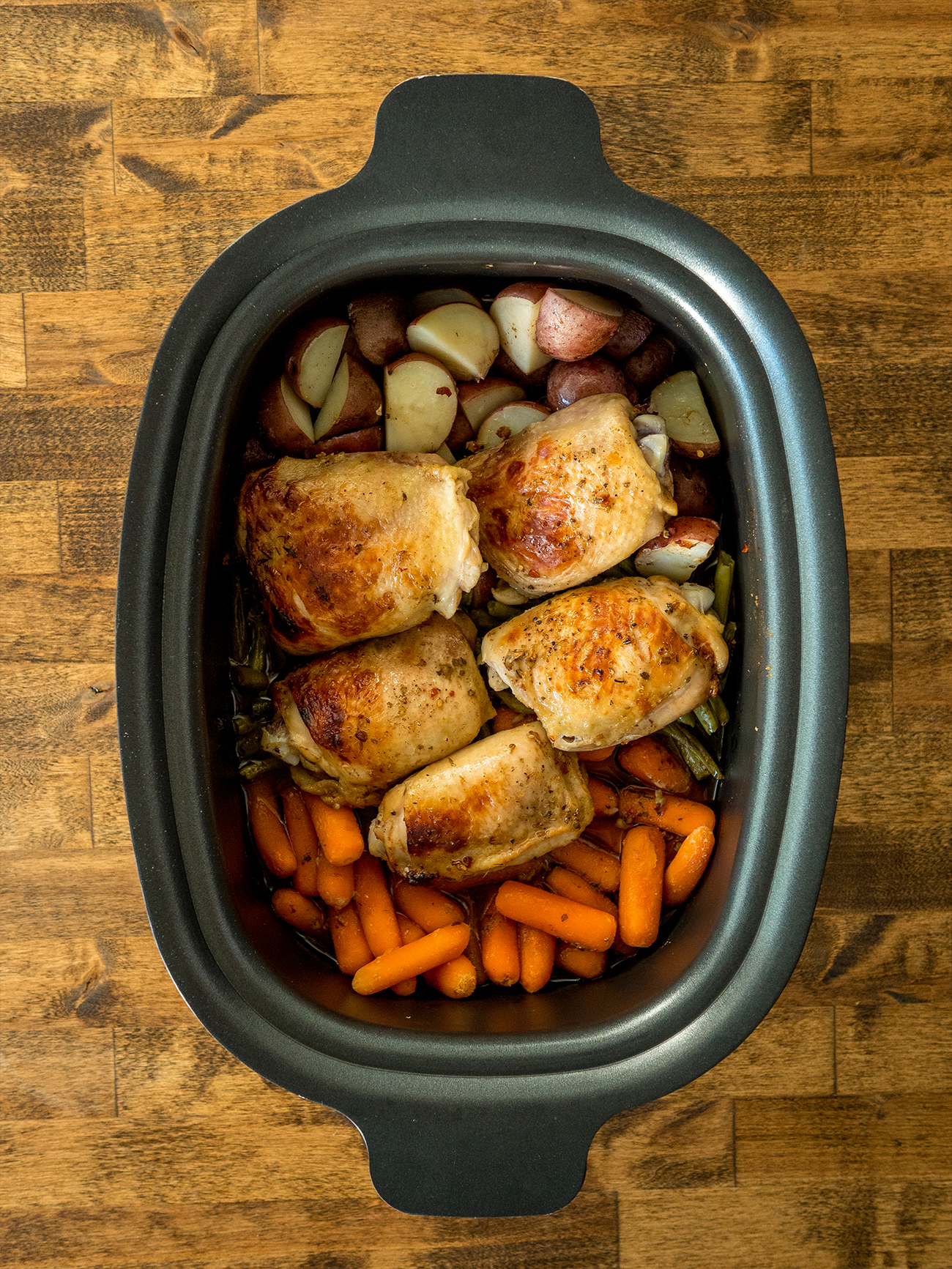 Slow Cooker Honey Garlic Chicken And Veggies 12 Tomatoes