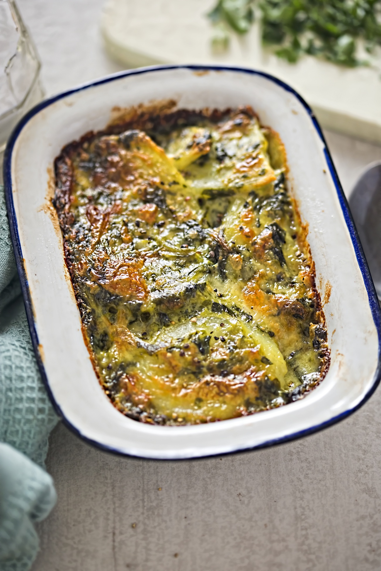 Potato And Spinach Casserole 12 Tomatoes