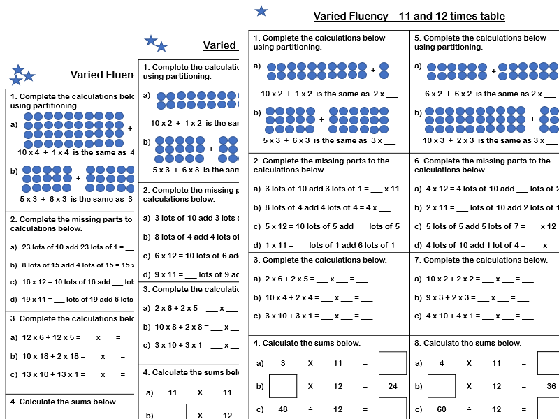 White Rose Maths Year 4 Spring Block 1 11 And 12 Times Tables