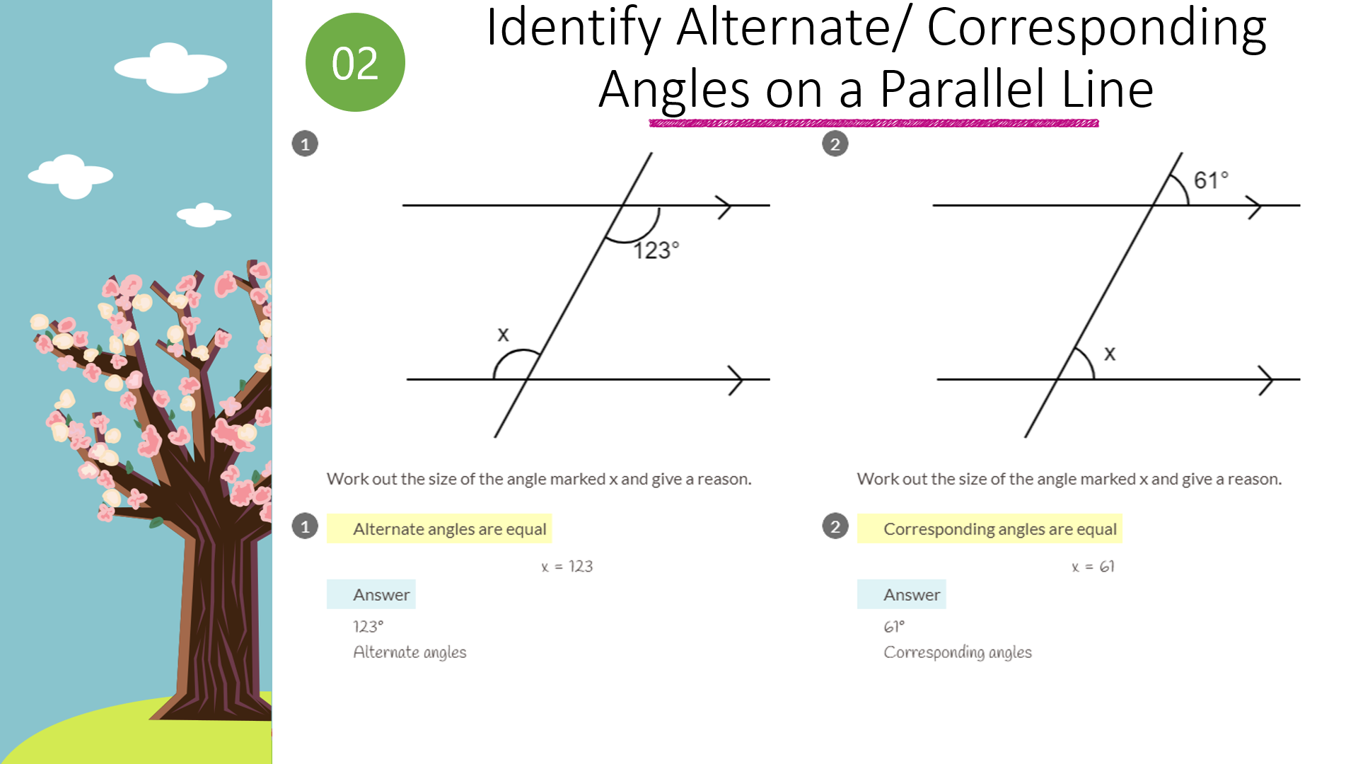 Angles On Parallel Lines Powerpoint Foundation Gcse Teaching Resources