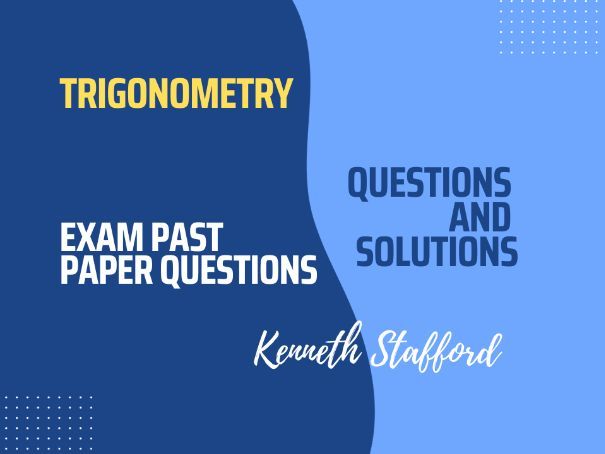 Trigonometry Gcse Maths Past Paper Questions Teaching Resources