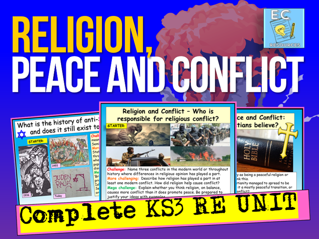 Religion Peace And Conflict Unit Teaching Resources